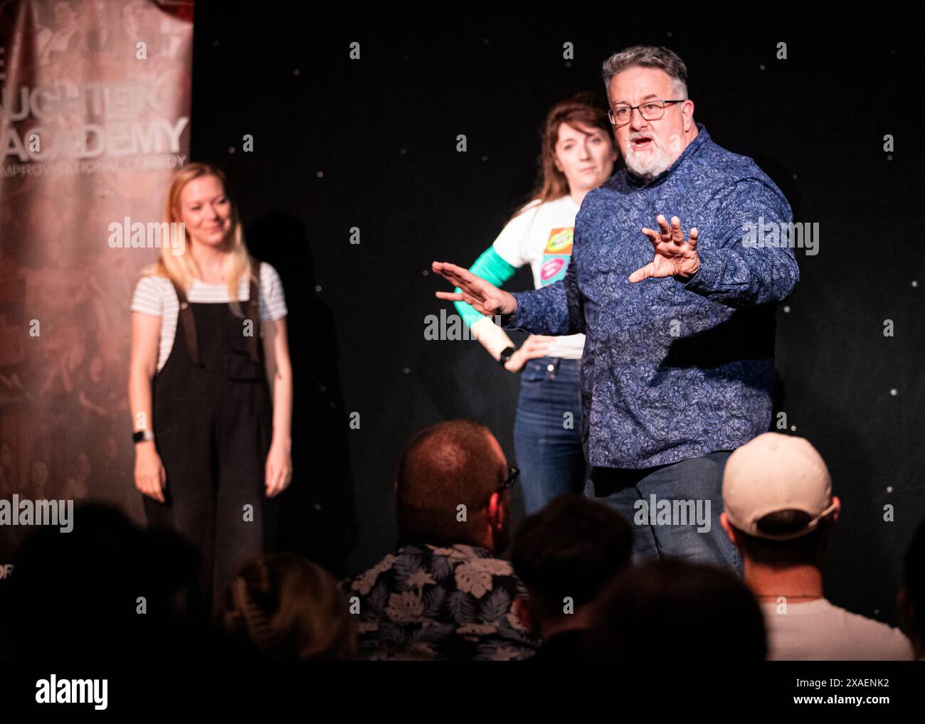 Lee Tearrell, Suki Webster and Ali James performing improvised comedy ...