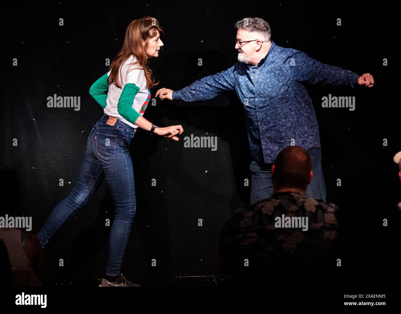 Lee Tearrell, Suki Webster and Ali James performing improvised comedy ...