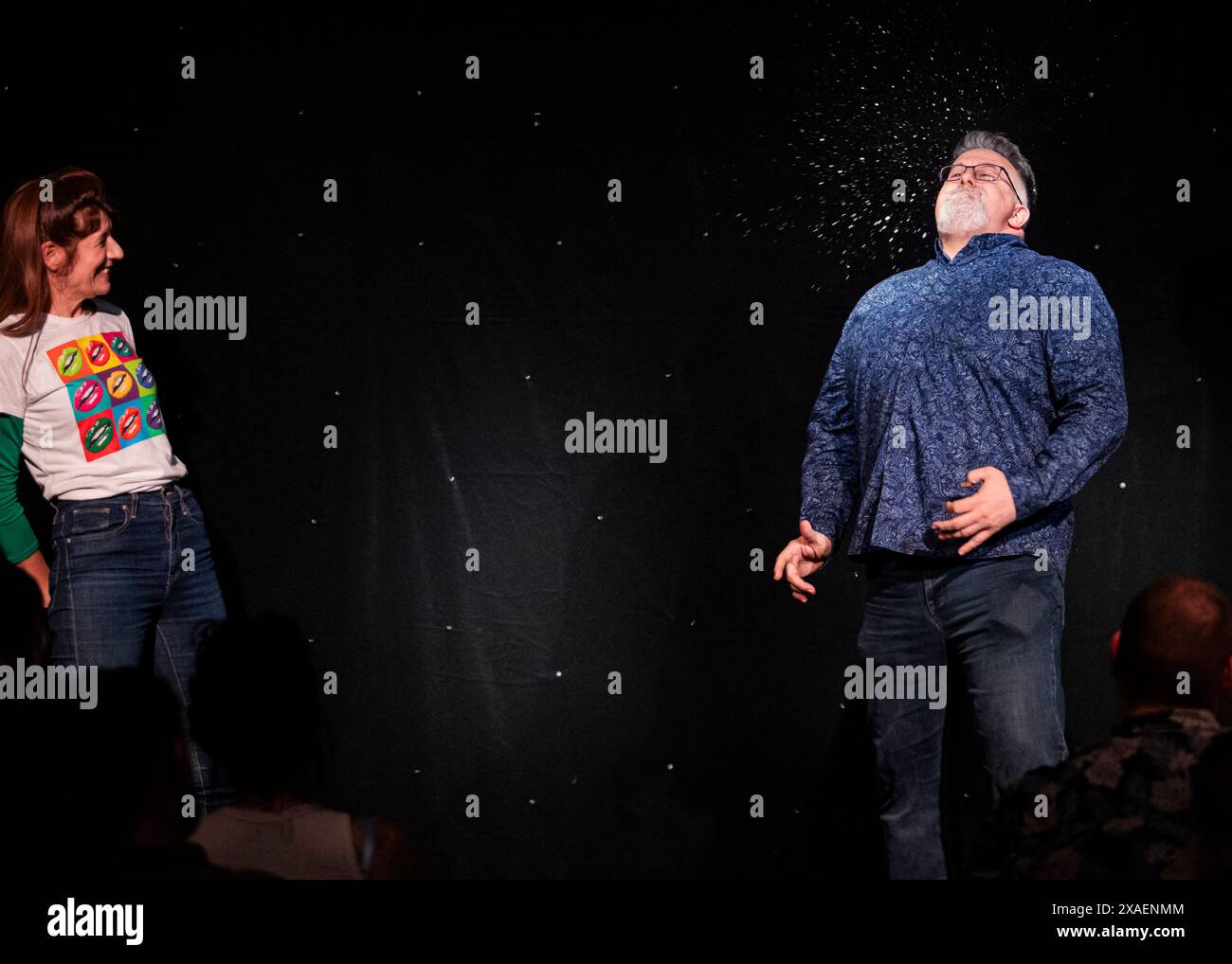 Lee Tearrell, Suki Webster and Ali James performing improvised comedy ...