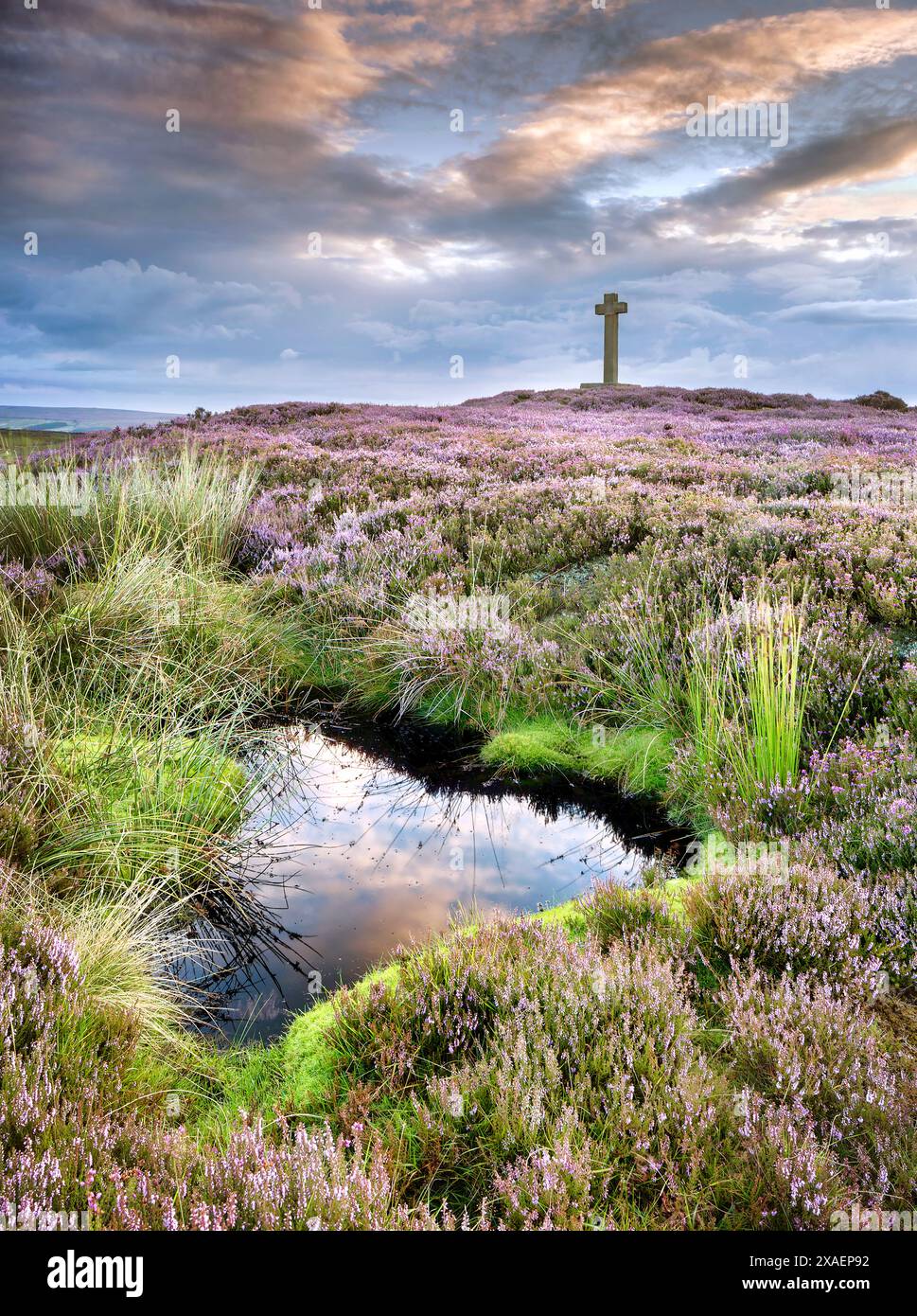 Ana Cross on Spaunton Moor Rosedale The North Yorkshire Moors England ...