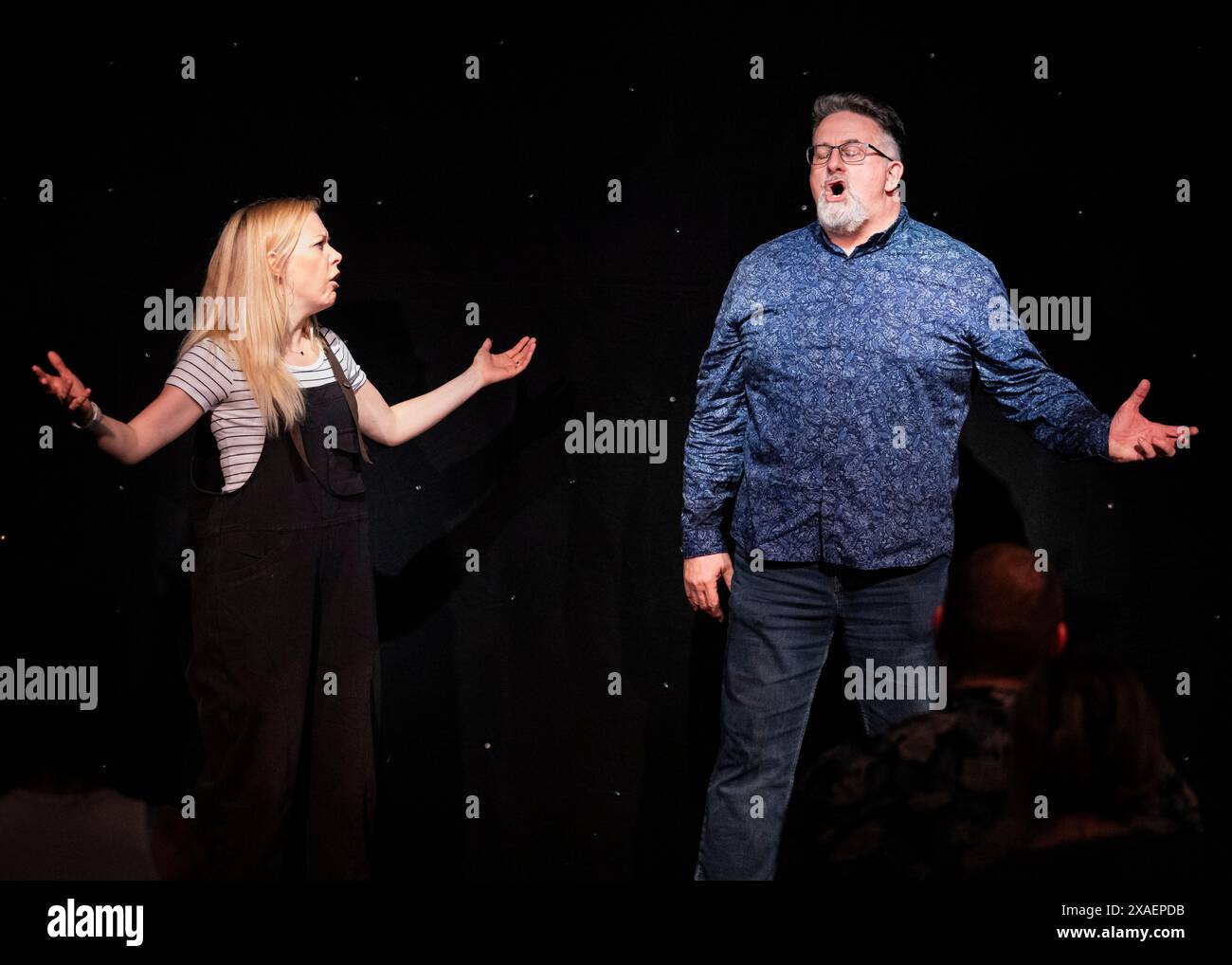 Lee Tearrell, Suki Webster and Ali James performing improvised comedy ...