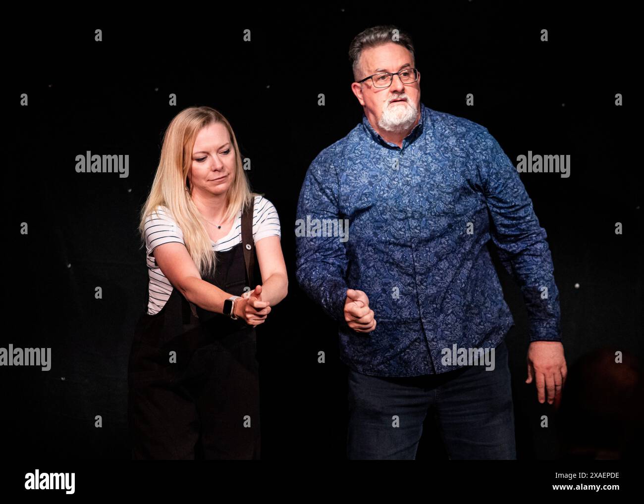Lee Tearrell, Suki Webster and Ali James performing improvised comedy ...