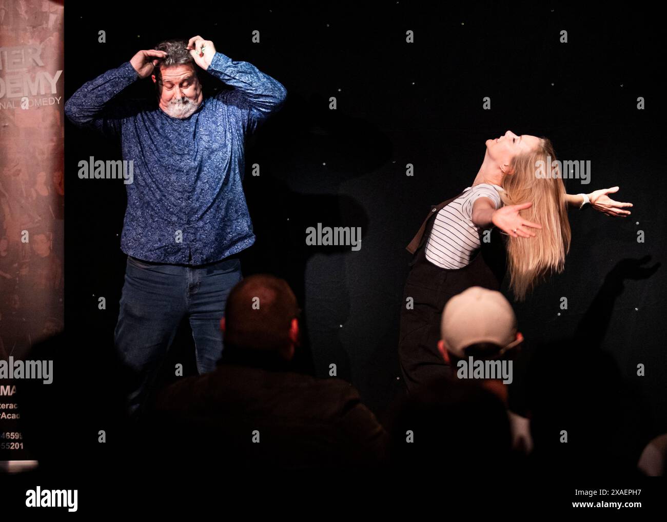 Lee Tearrell, Suki Webster and Ali James performing improvised comedy ...