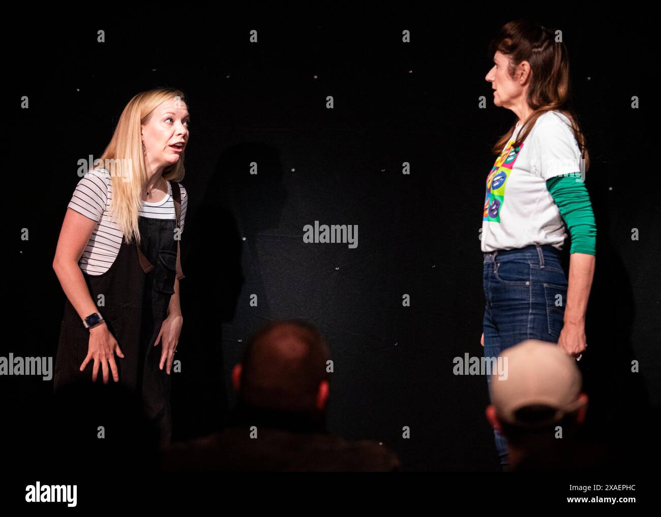 Lee Tearrell, Suki Webster and Ali James performing improvised comedy ...