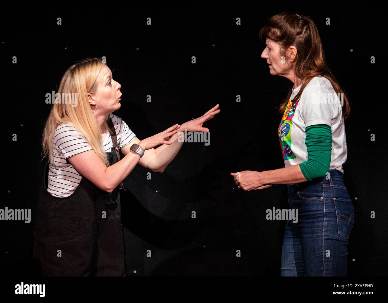 Lee Tearrell, Suki Webster and Ali James performing improvised comedy ...
