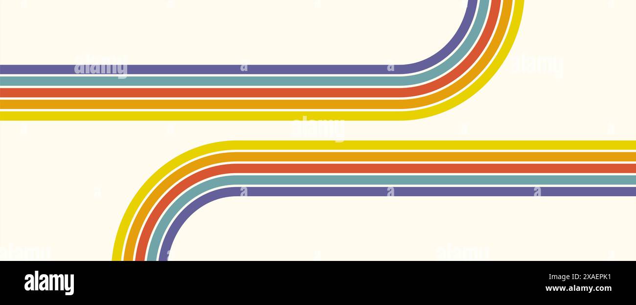 Abstract background of rainbow Wavy Line designs Vector pattern ready ...