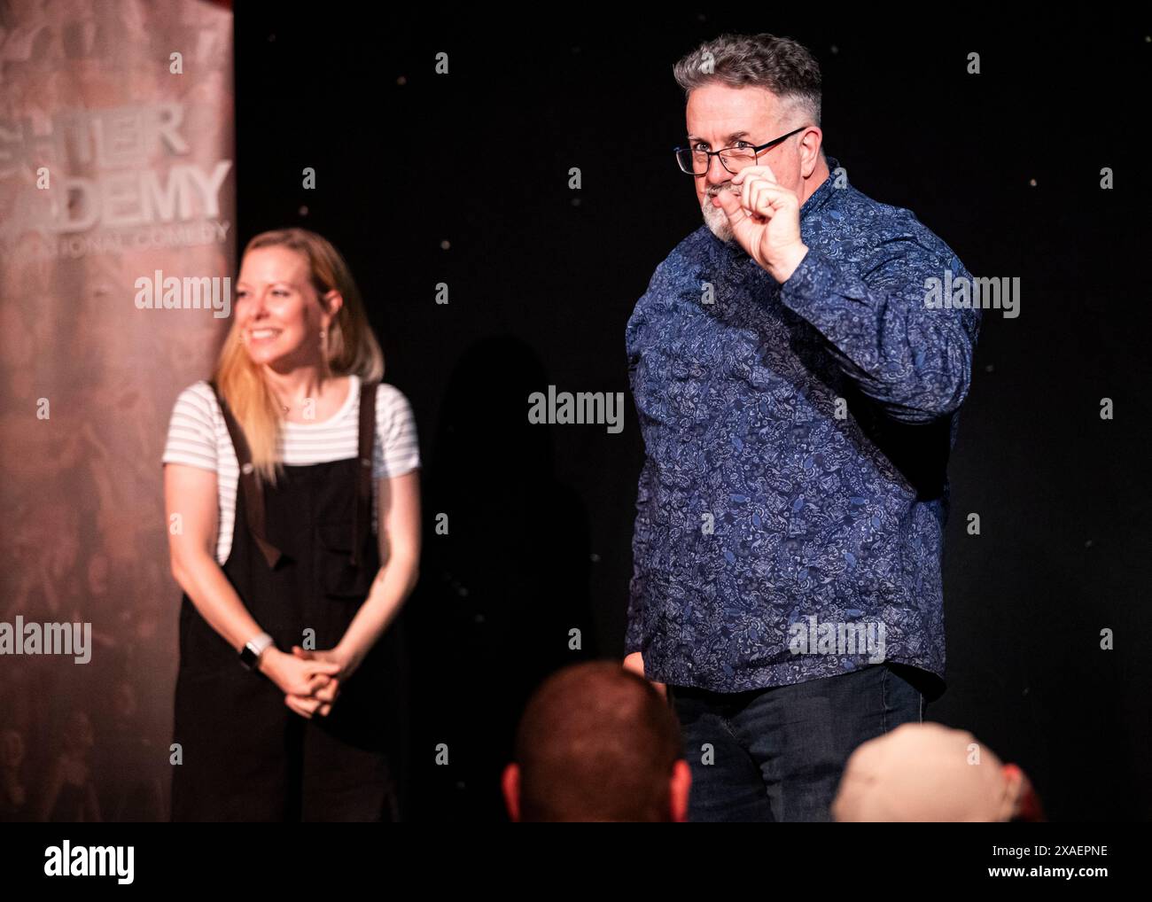 Lee Tearrell, Suki Webster and Ali James performing improvised comedy ...