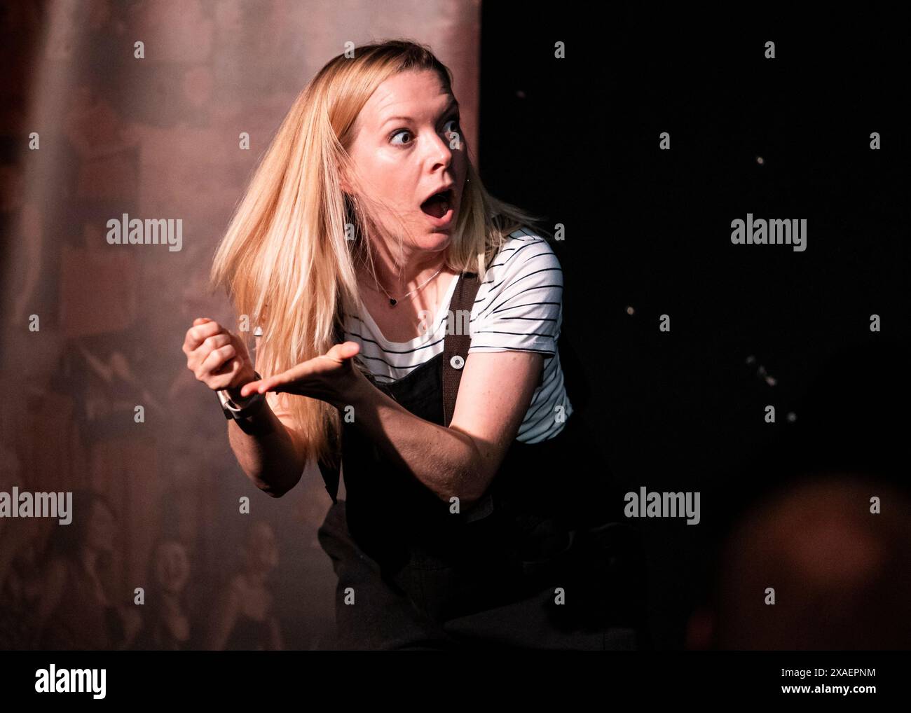 Lee Tearrell, Suki Webster and Ali James performing improvised comedy ...