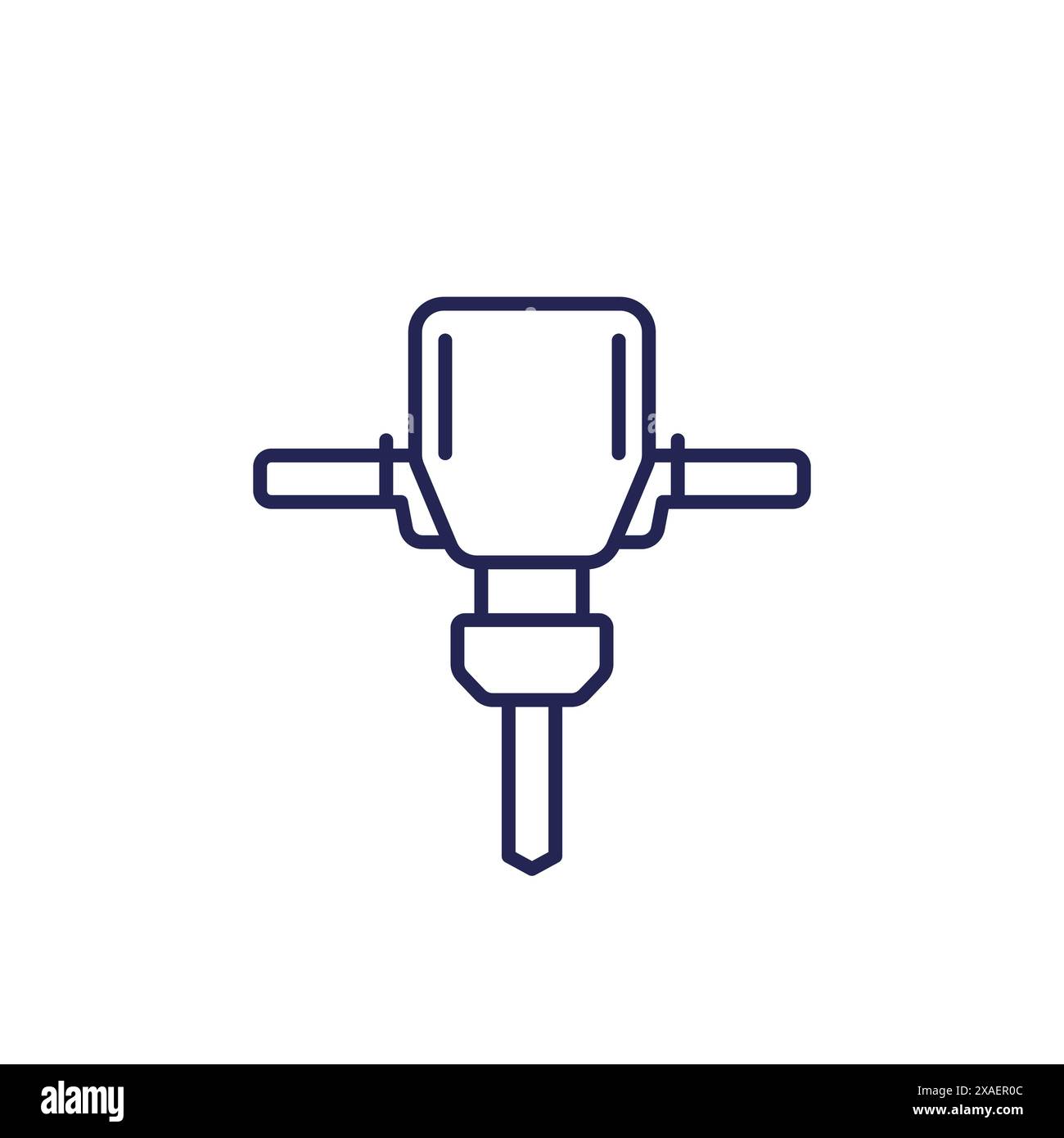 jackhammer, drill line icon on white Stock Vector Image & Art - Alamy