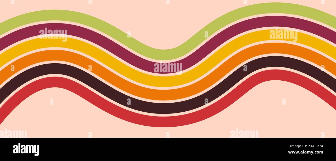 Abstract background of rainbow Wavy Line designs Vector pattern ready ...