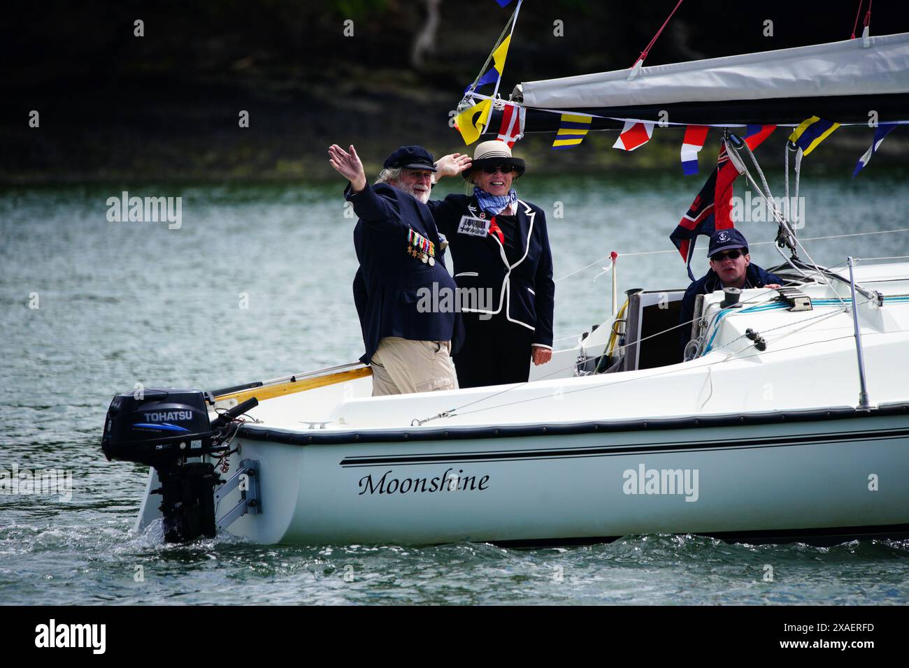 An 80-strong boat flotilla, one for each year since the D-Day landings ...