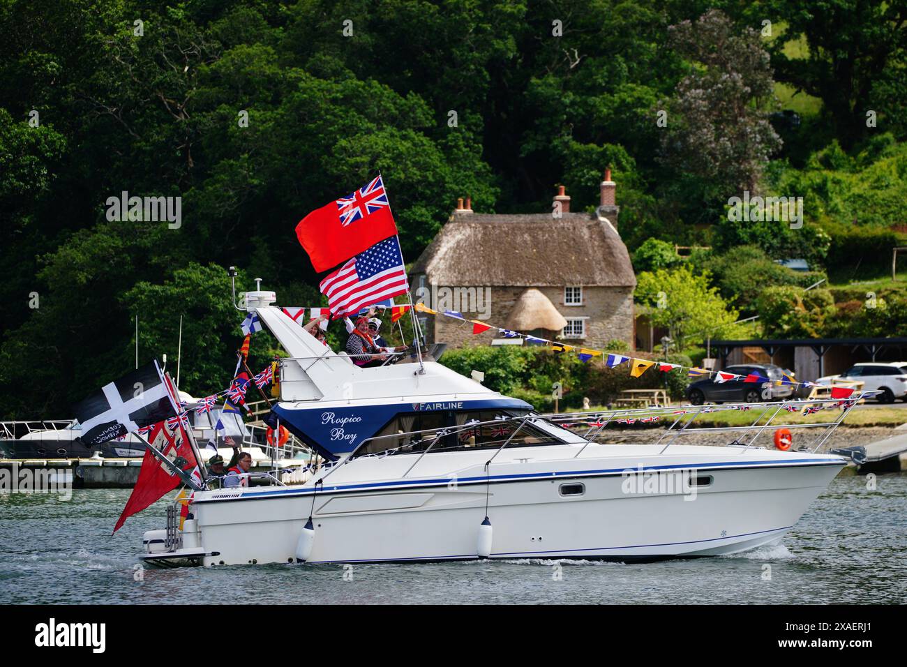 An 80-strong boat flotilla, one for each year since the D-Day landings ...
