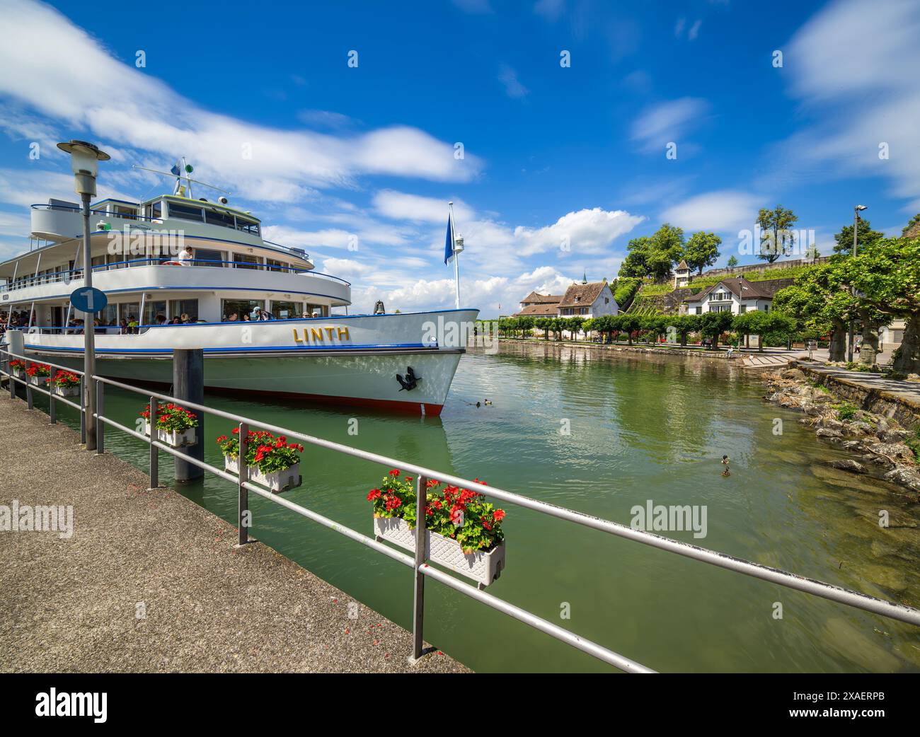 Rapperswil, Switzerland - June 5, 2024: Serene waterfront in Rapperswil ...