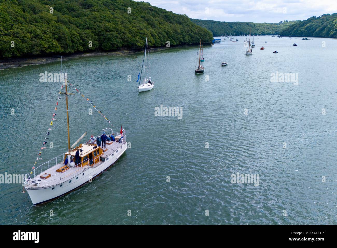 An 80-strong boat flotilla, one for each year since the D-Day landings ...