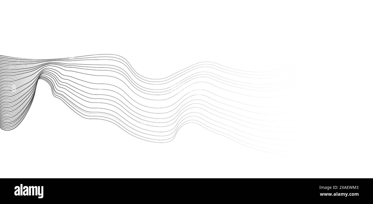 Smooth flowing black grey gradient Stock Vector Images - Alamy