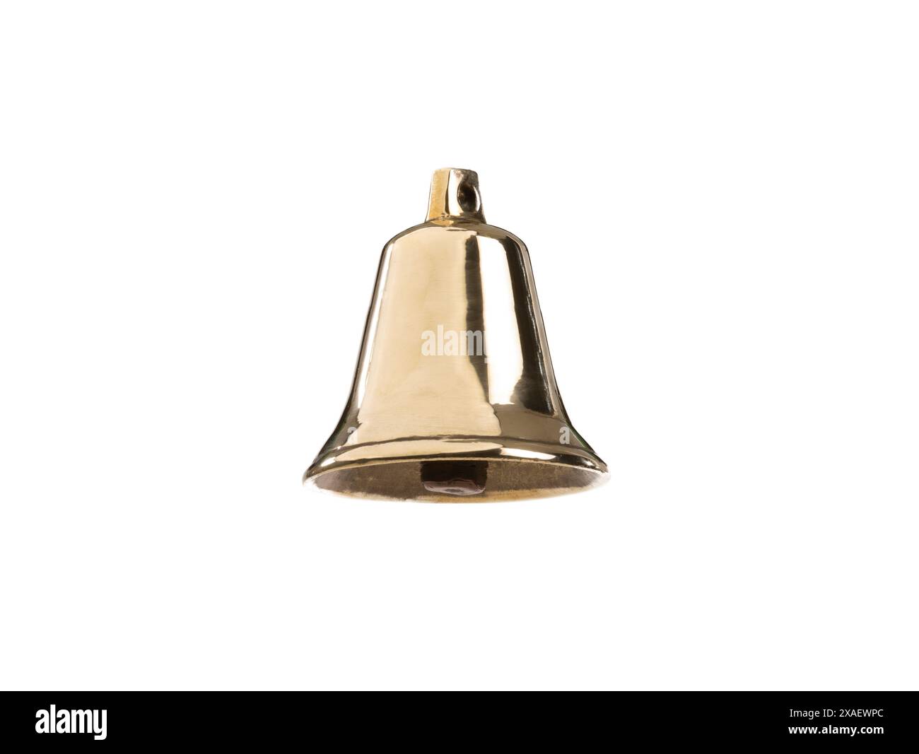 golden bell isolated on white background Stock Photo - Alamy