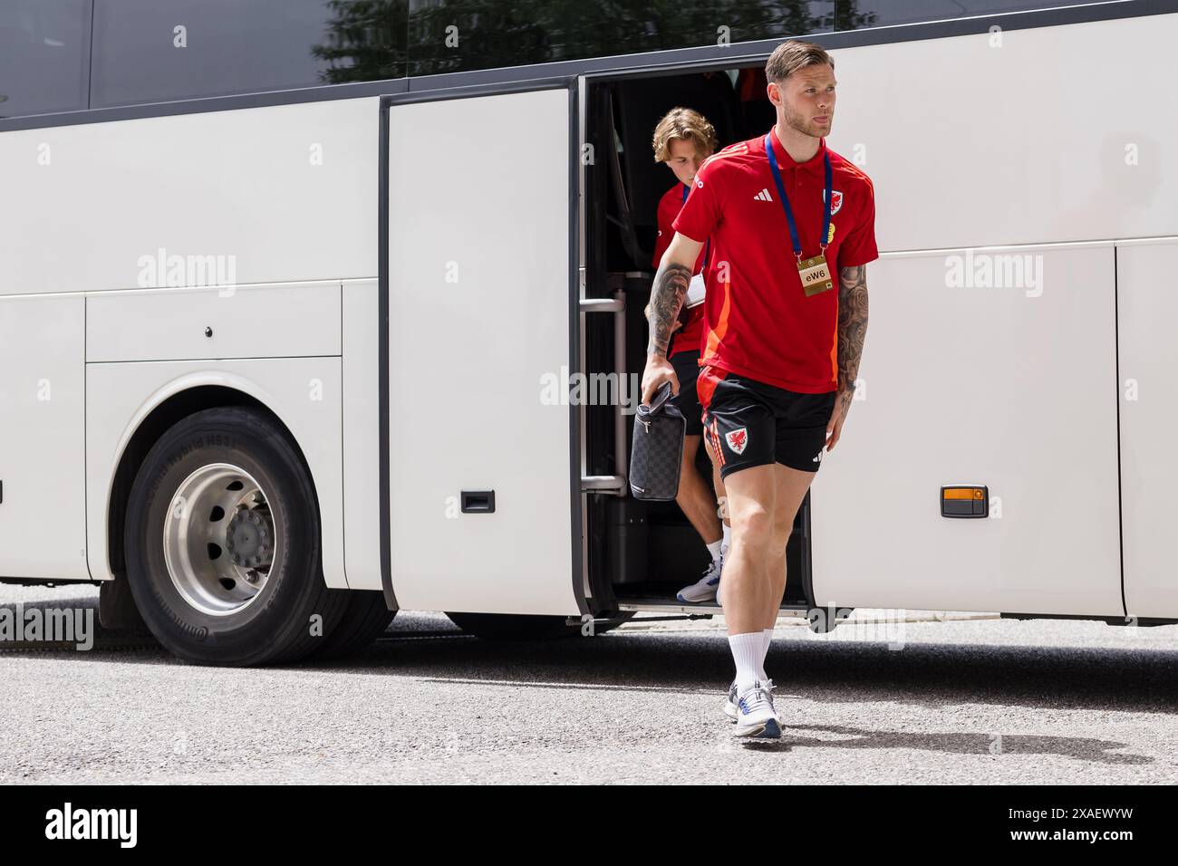 ALGARVE, PORTUGAL - 06 JUNE 2024: Wales' Joe Low during the ...