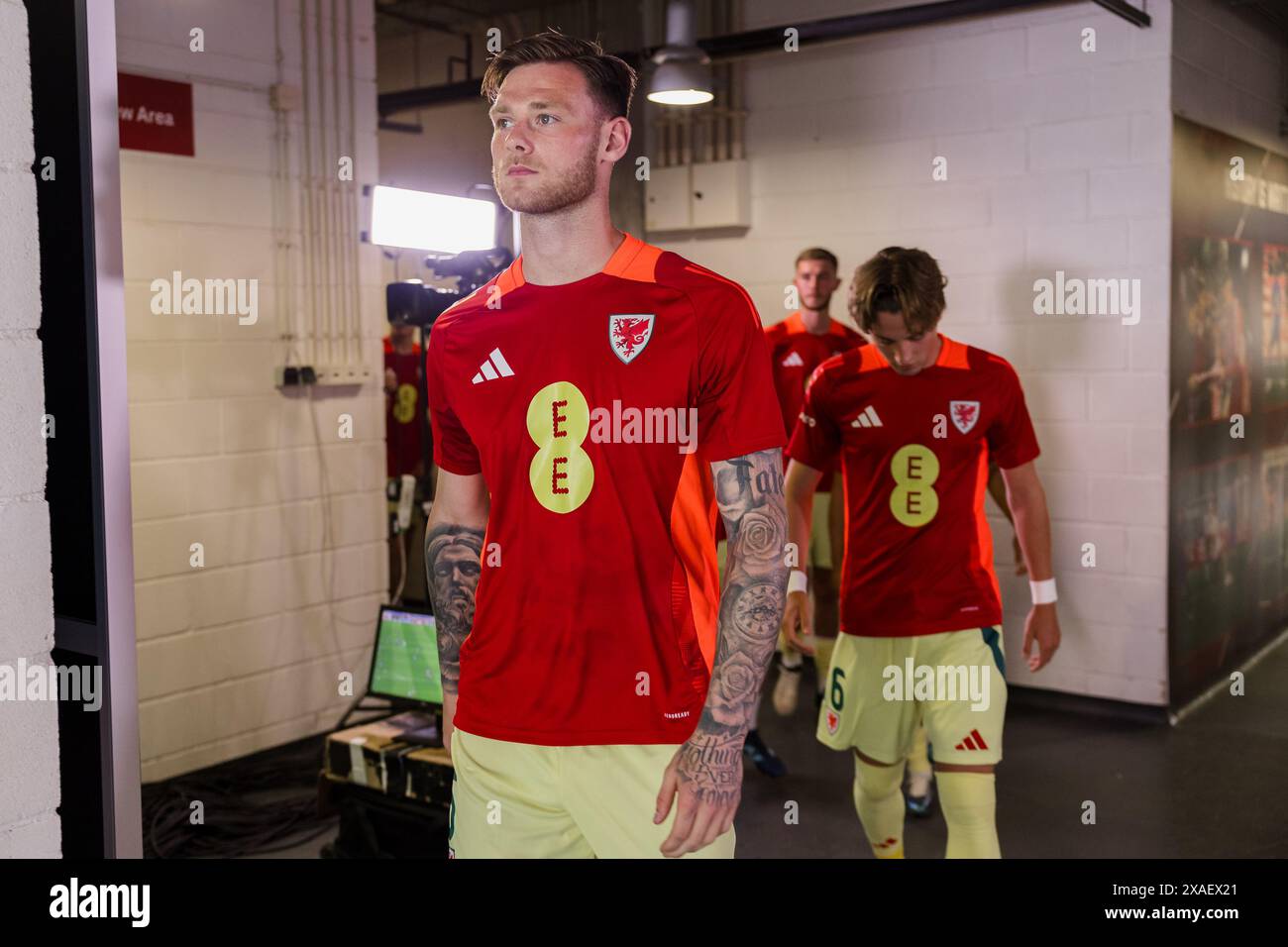 ALGARVE, PORTUGAL - 06 JUNE 2024: Wales' Joe Low during the ...