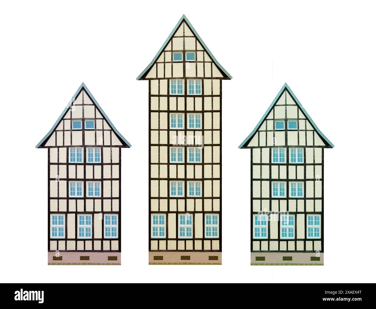 Wooden half timber frame home Cut Out Stock Images & Pictures - Alamy