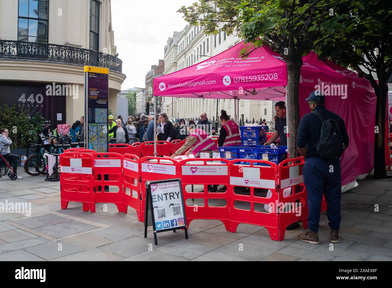 London, UK. 5th June, 2024. Friends of Essex and London Homeless were ...