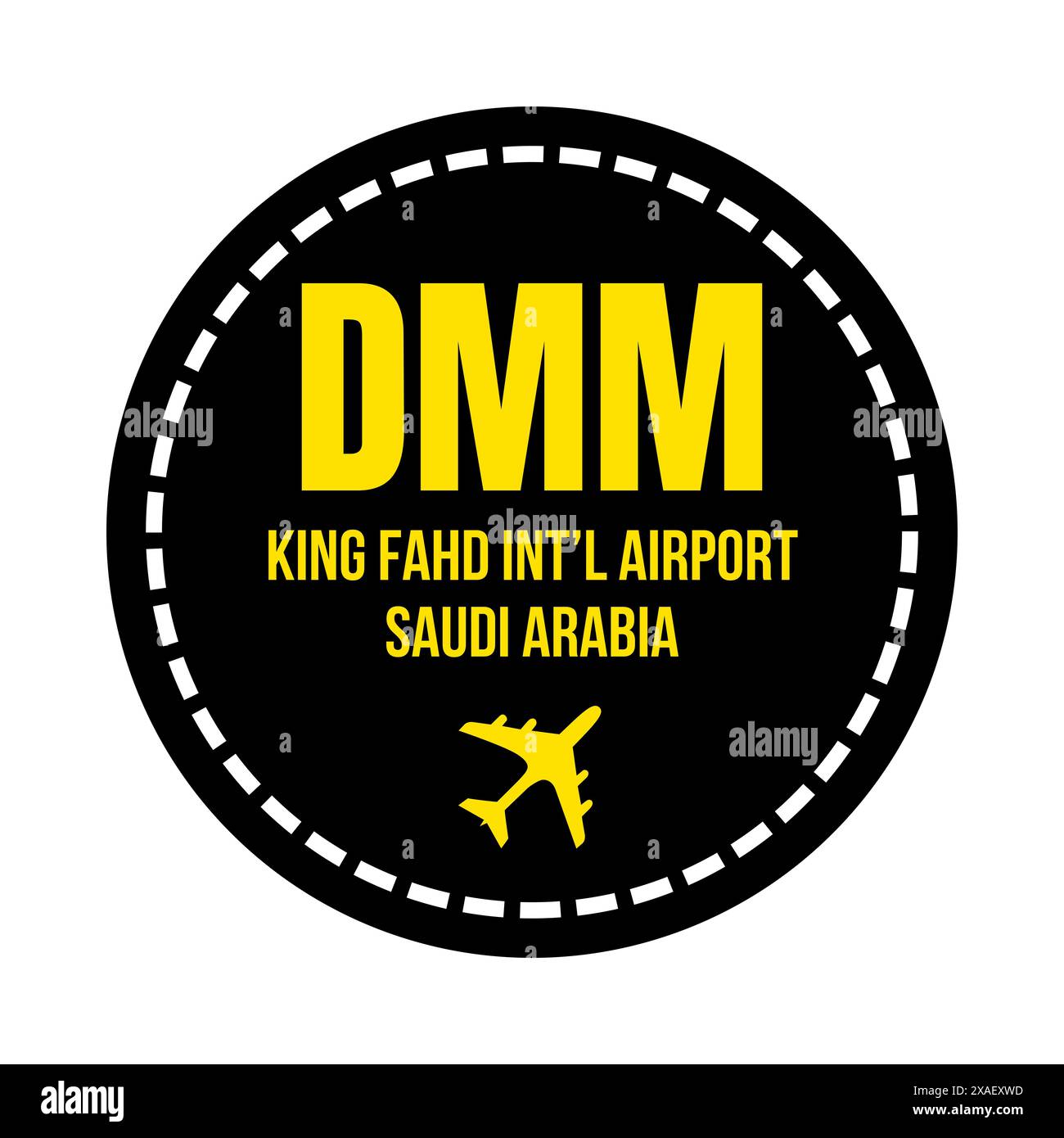 DMM King Fahd international airport symbol icon Stock Photo - Alamy