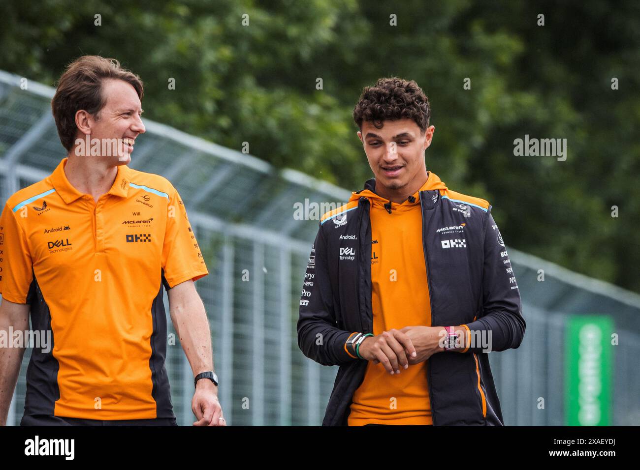 Montreal, Canada. 06th June, 2024. Lando Norris (GBR) McLaren walks the ...