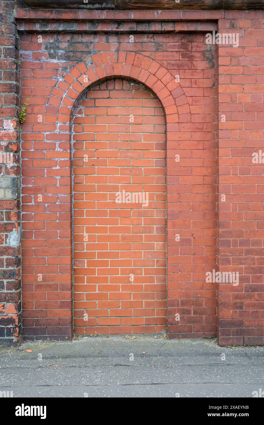 Blocked brick doorway Stock Photo - Alamy