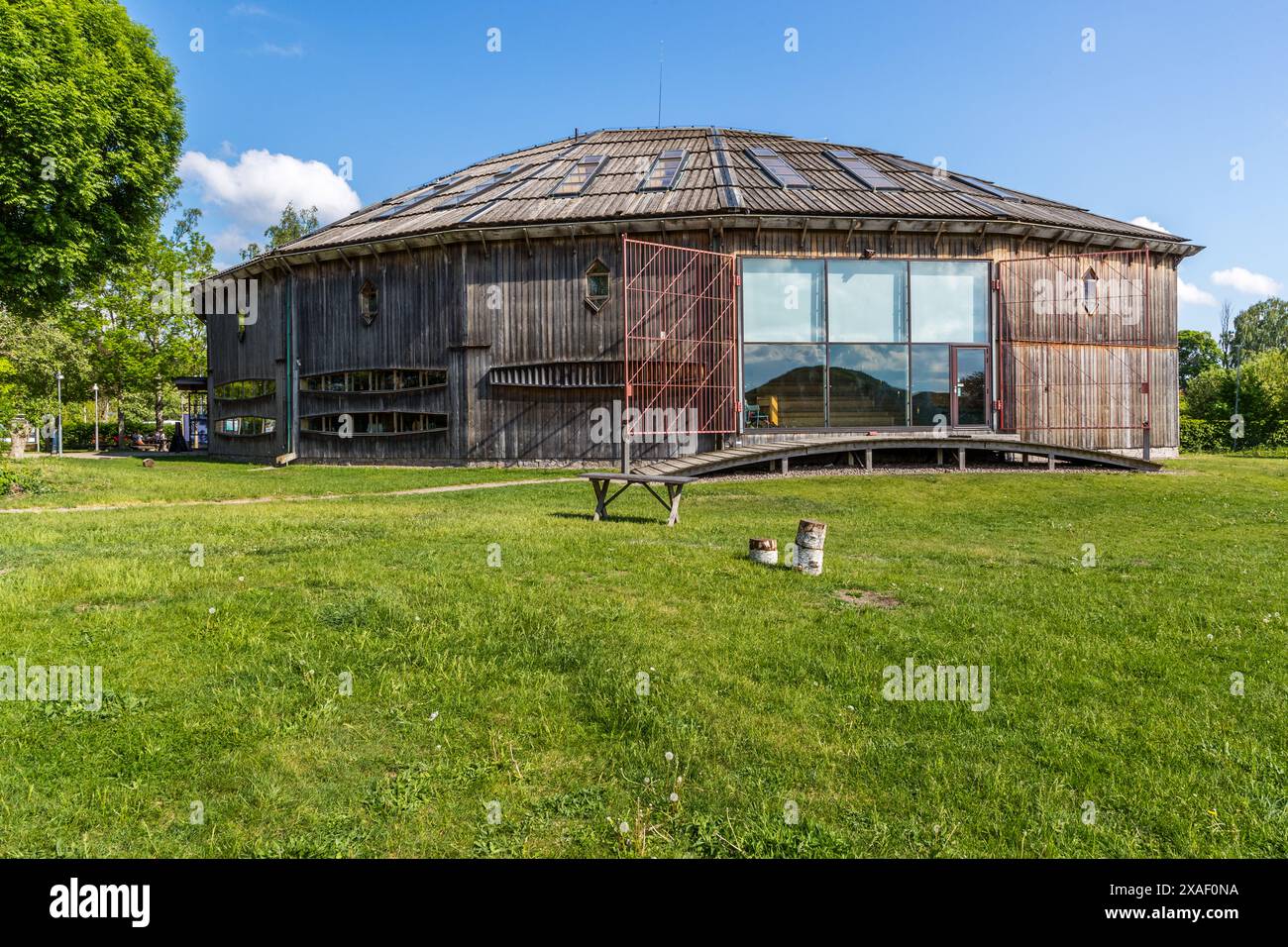 Museum in Gamla Uppsala with excavated finds from the royal burial ...