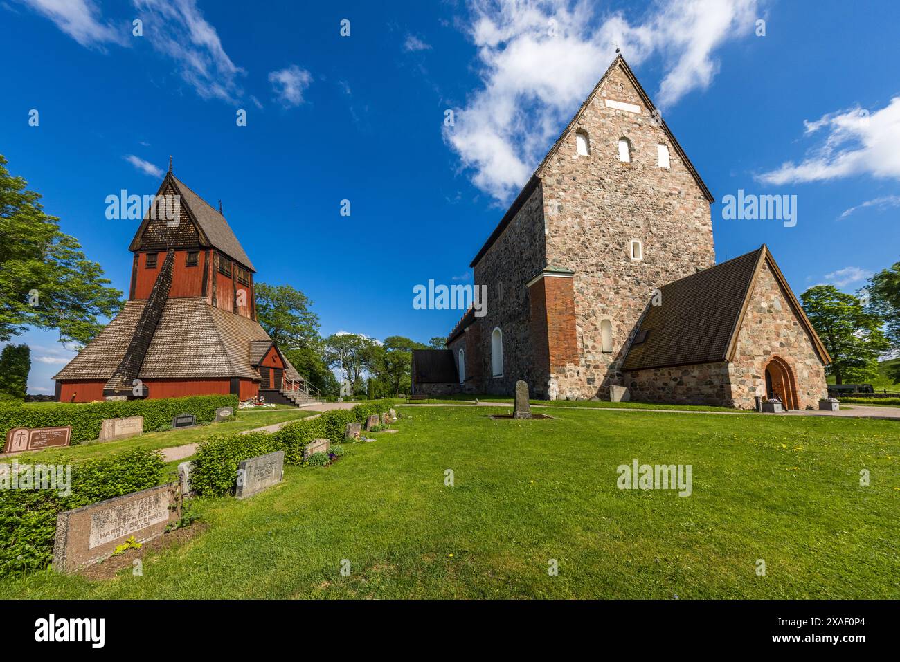 The parish church in Old Uppsala stands on the foundations of ...