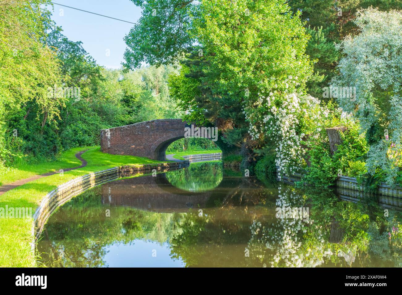 Canal in spring uk hi-res stock photography and images - Alamy