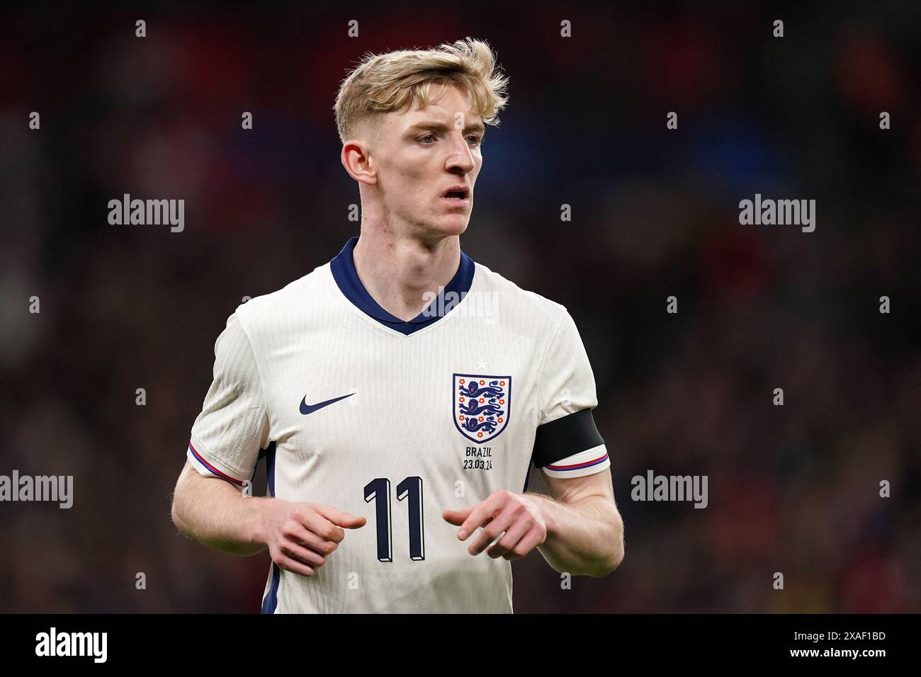 File photo dated 23-03-2024 of England's Anthony Gordon. England ...