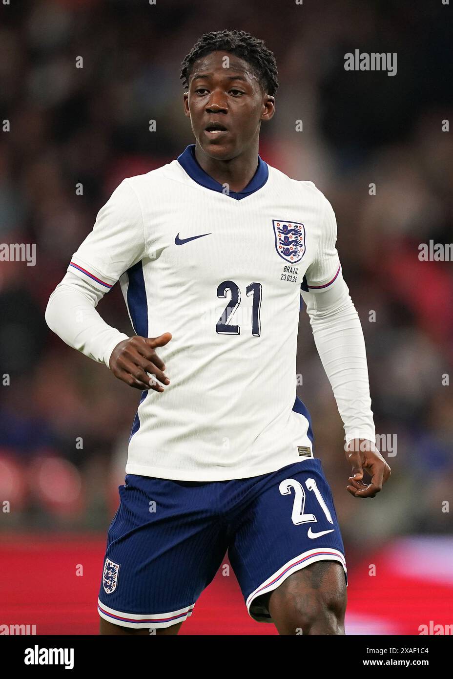 File photo dated 23-03-2024 of England's Kobbie Mainoo. England manager ...