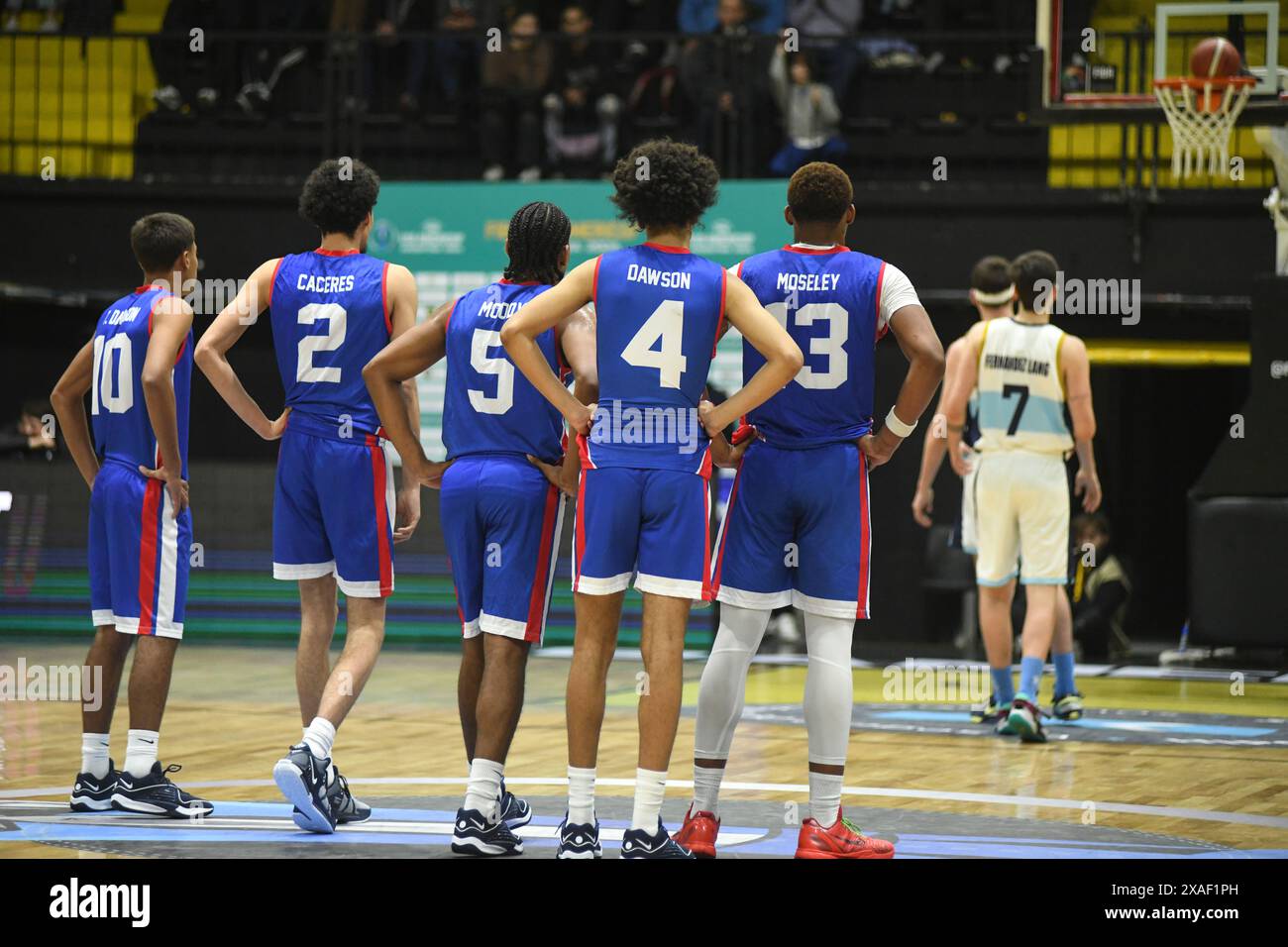 Belize National Team. FIBA Basketball Americup U18 2024 Stock Photo - Alamy