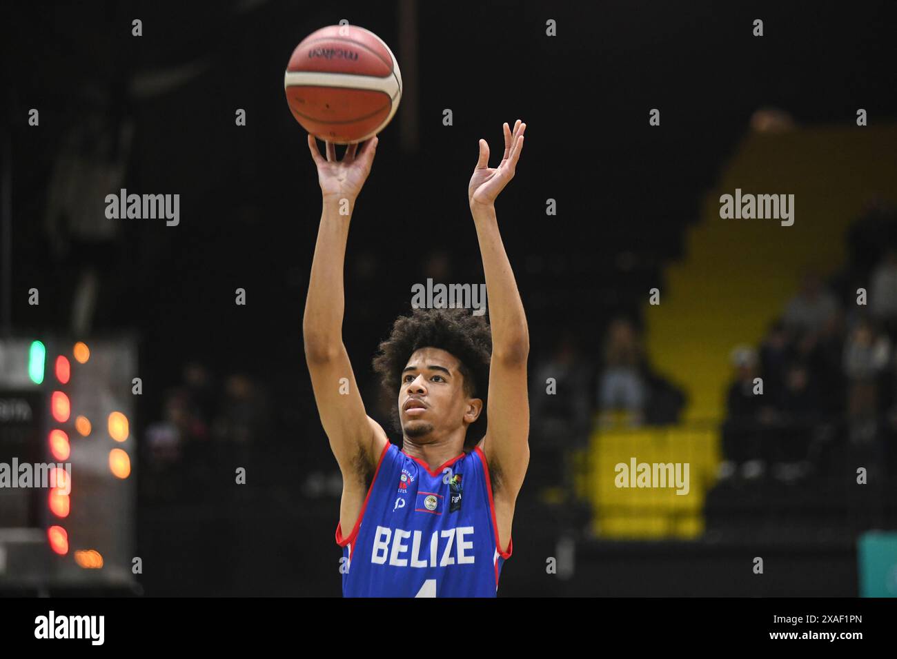 Wilford Dawson (Belize). FIBA Basketball Americup U18 2024 Stock Photo ...