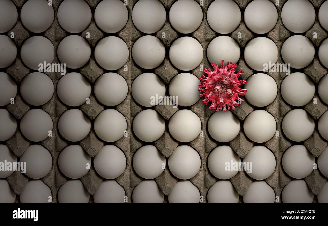 Bird Flu And Public Health as Eggs with a virus as a rare strain viral ...