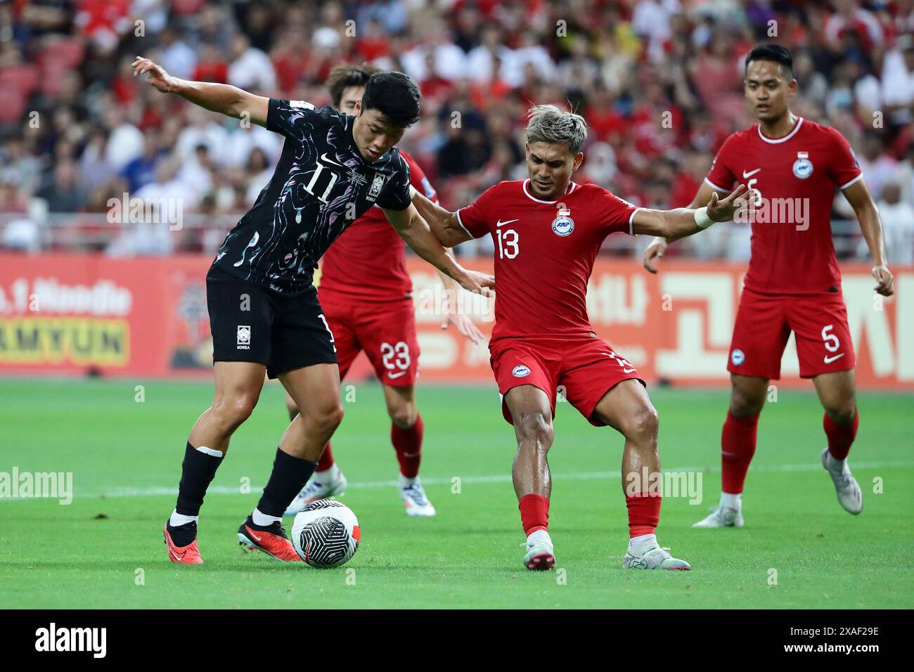 Hwang Hee Chan of South Korea controls the ball during 2026 FIFA World ...