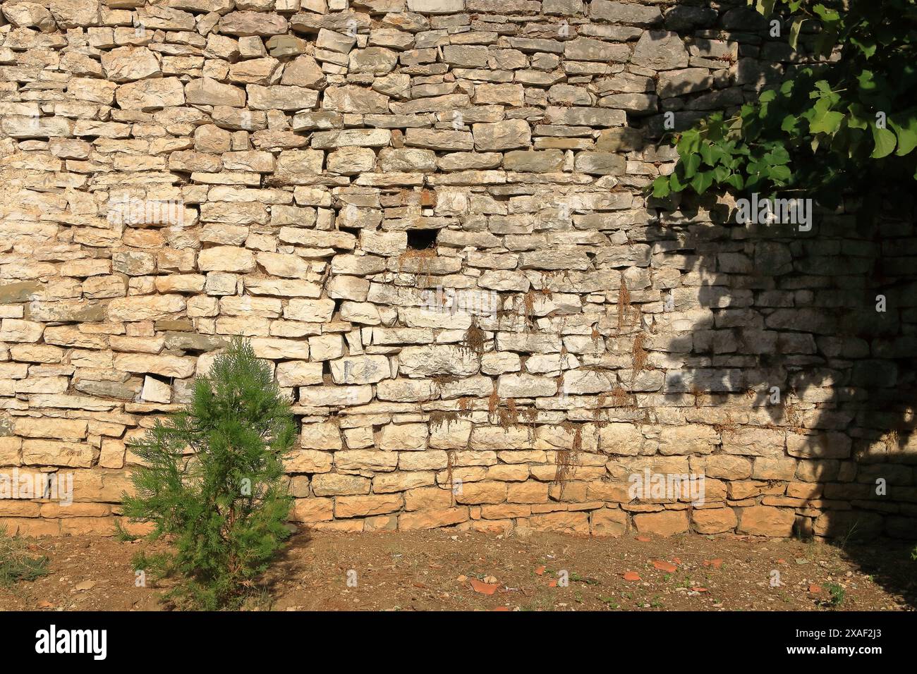 a natural yellow stone wall Stock Photo - Alamy