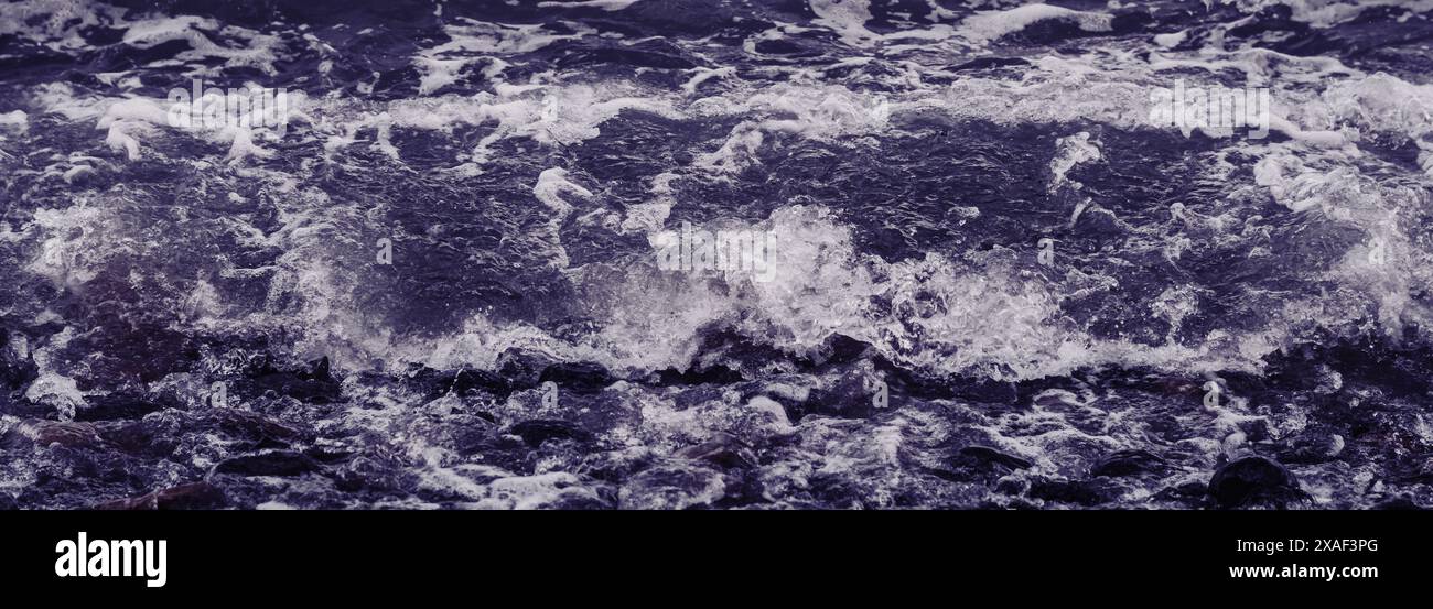 Abstract Natural Background Water Bubbling Sea Foam Splash Waves Energy ...