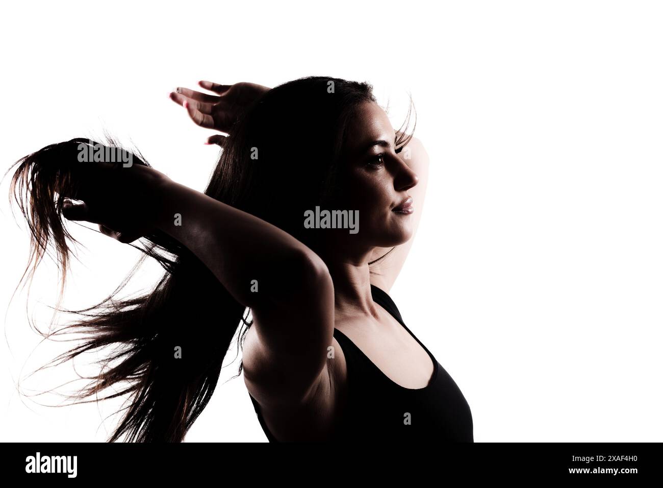 Throwing hair hi-res stock photography and images - Alamy