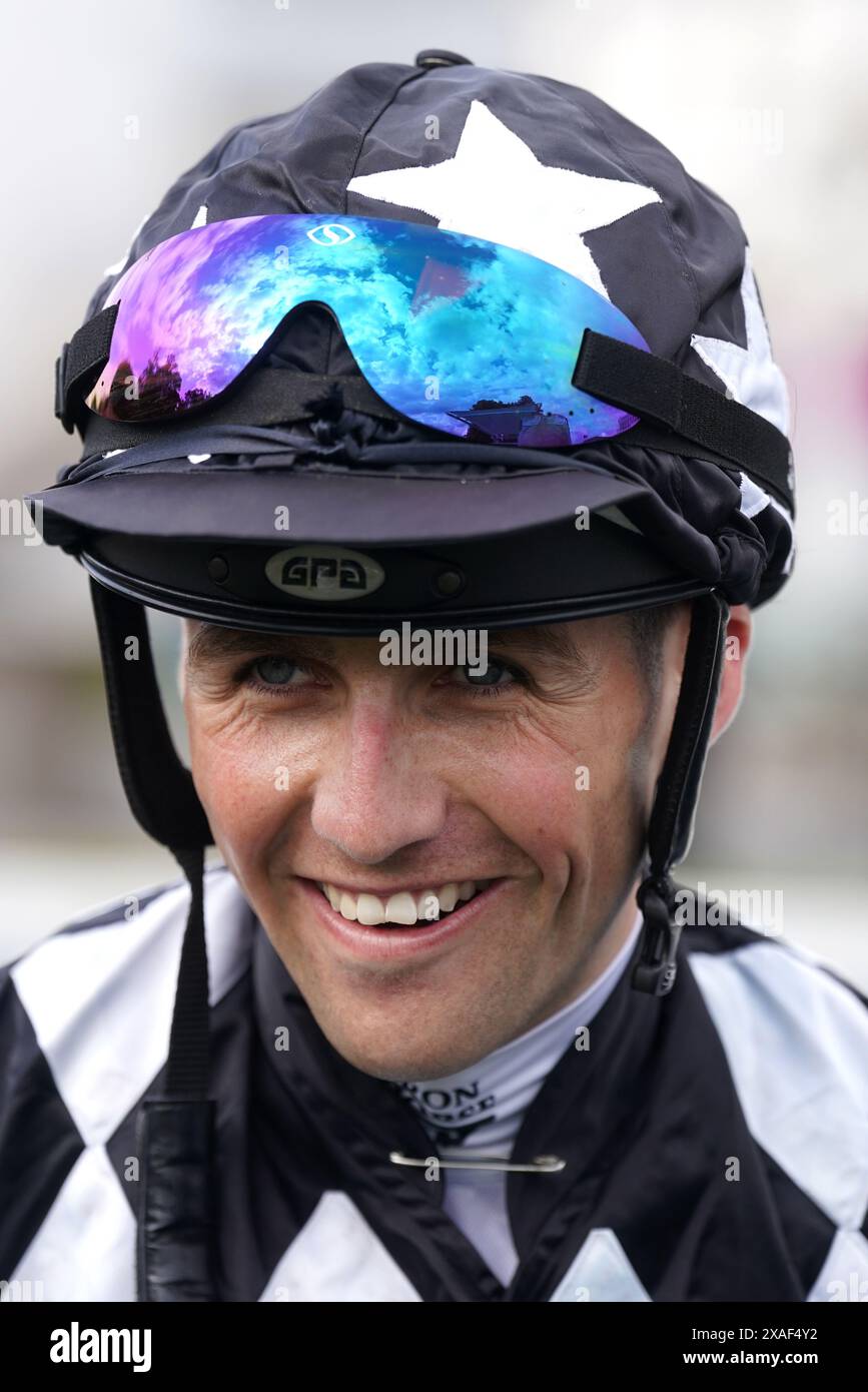 Jockey Scott McCullagh after winning the Leopardstown Golf And Driving ...