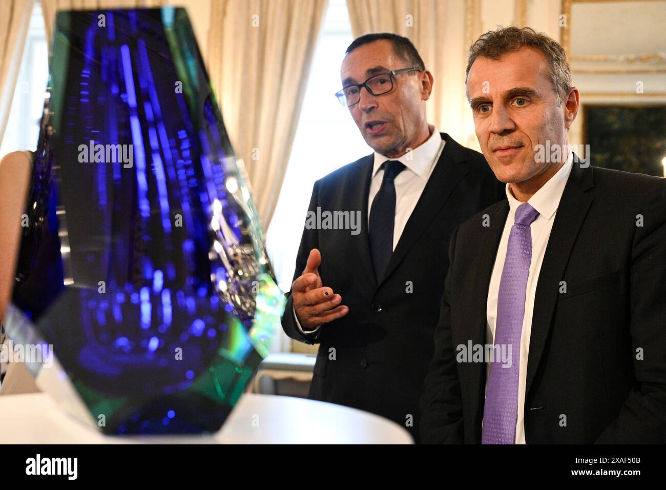 The Ambassador of France to the Czech Republic, Stephane Crouzat (right ...