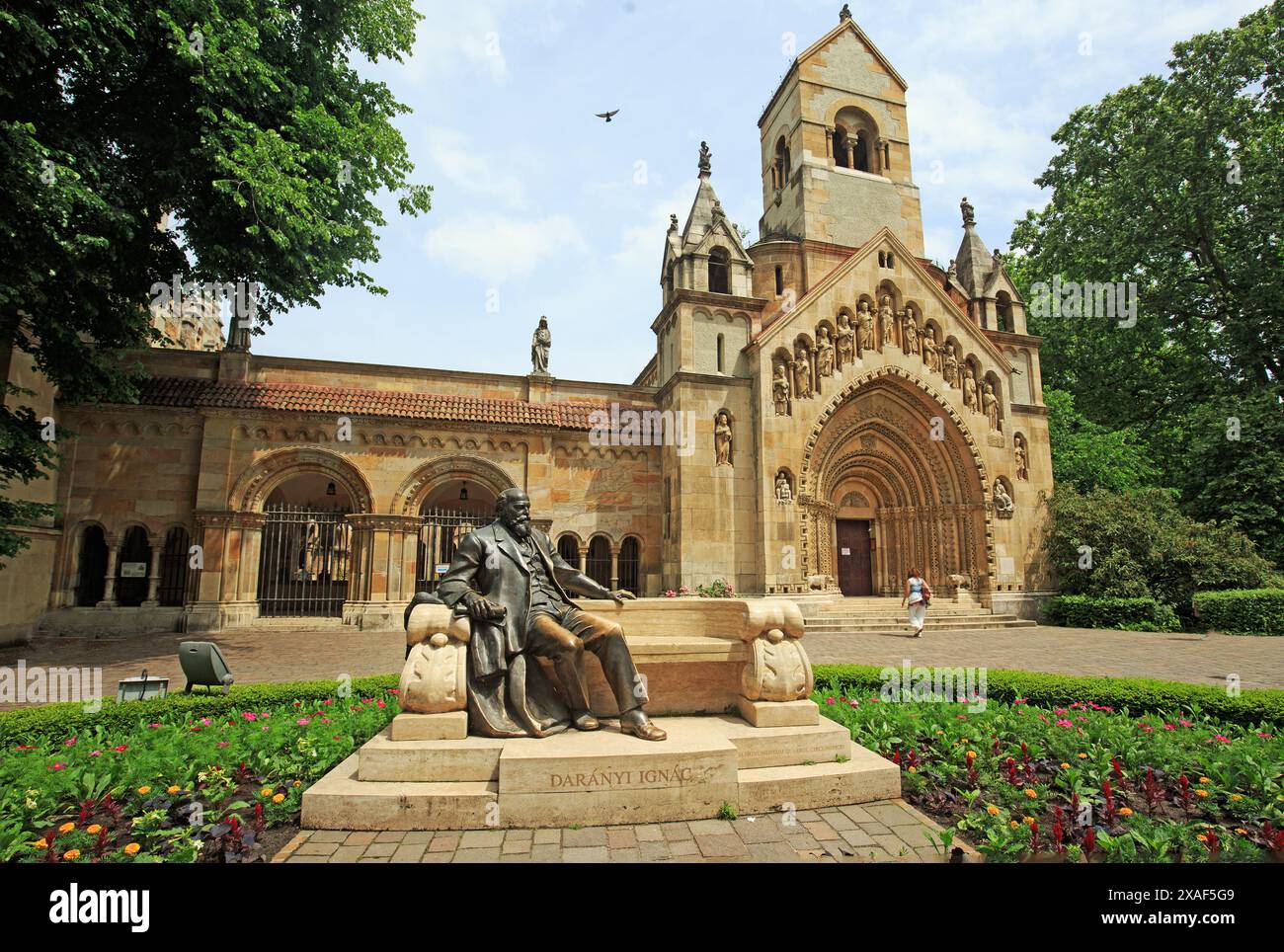 Budapest, Hungary, 21-05-24. Statue of Ignac Daranyi in front of the ...