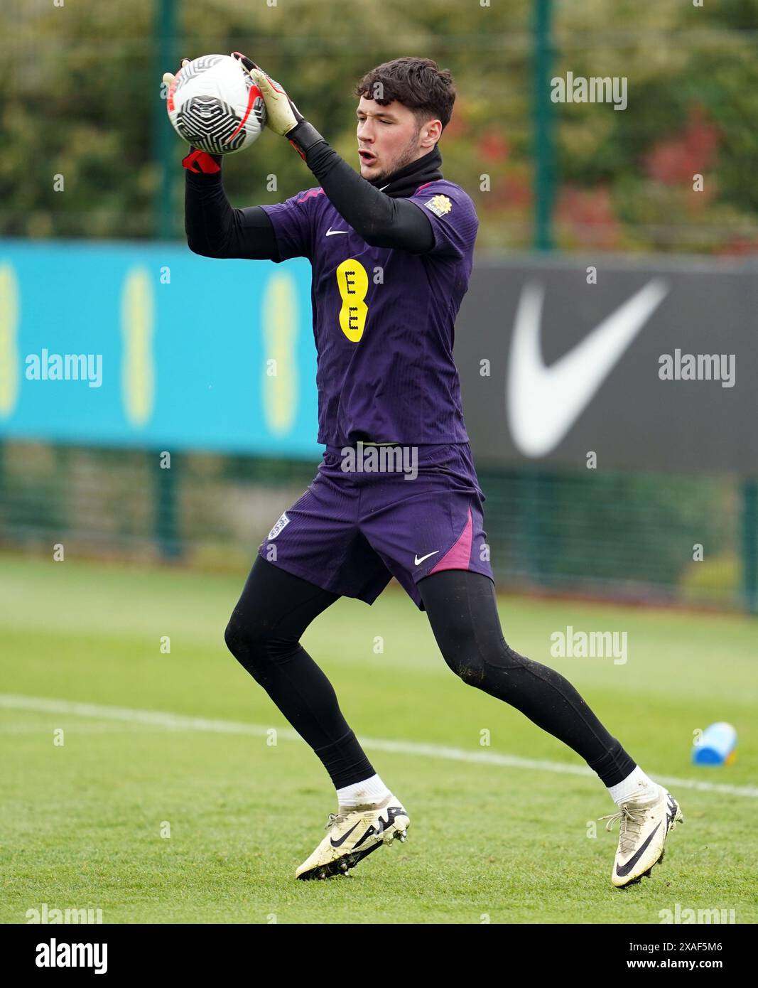 File photo dated 25-03-2024 of England goalkeeper James Trafford. The ...