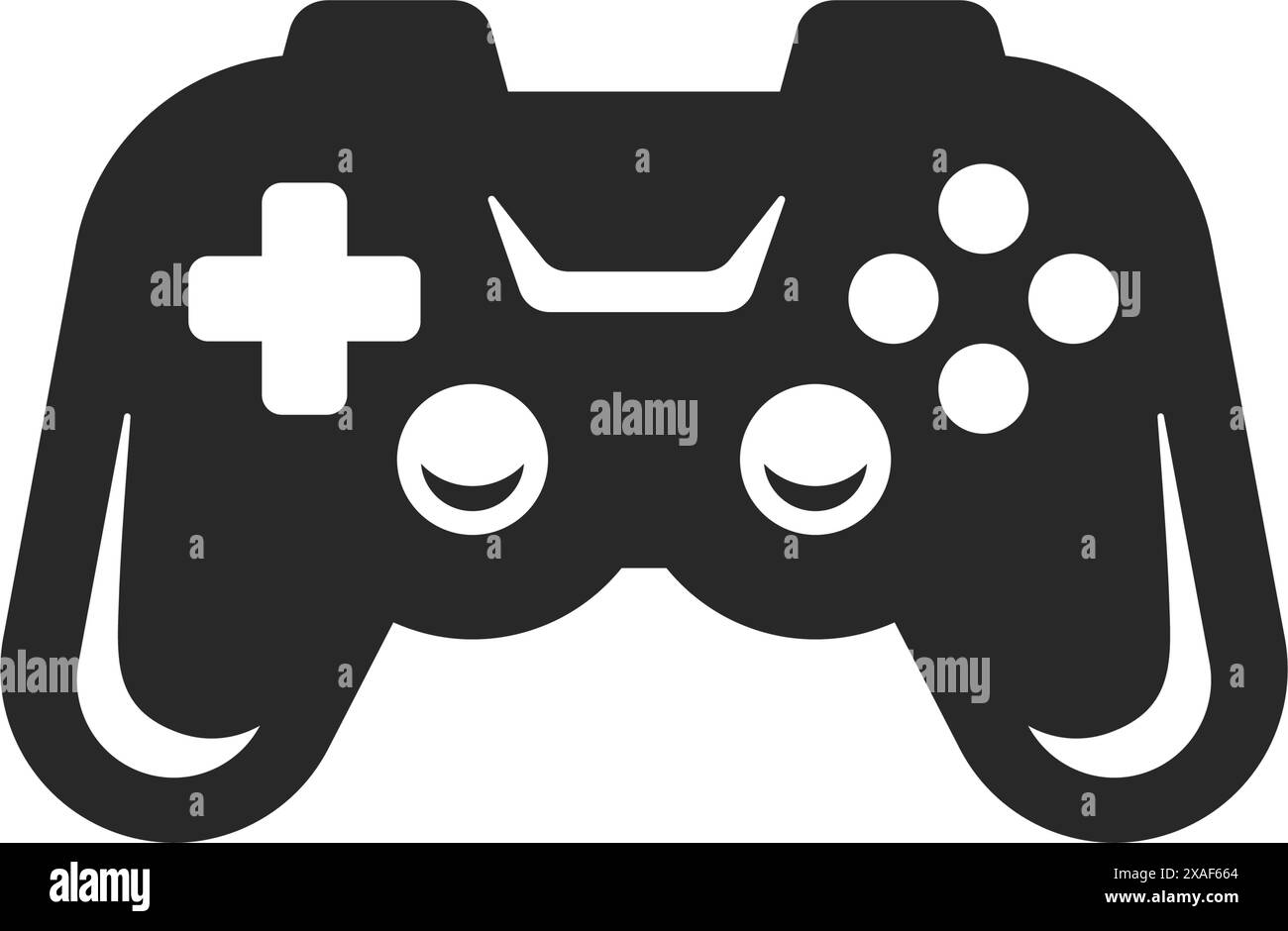 Gamepad Joystick Virtual Game Controller Video Gaming Esport Monochrome Black Icon Vector