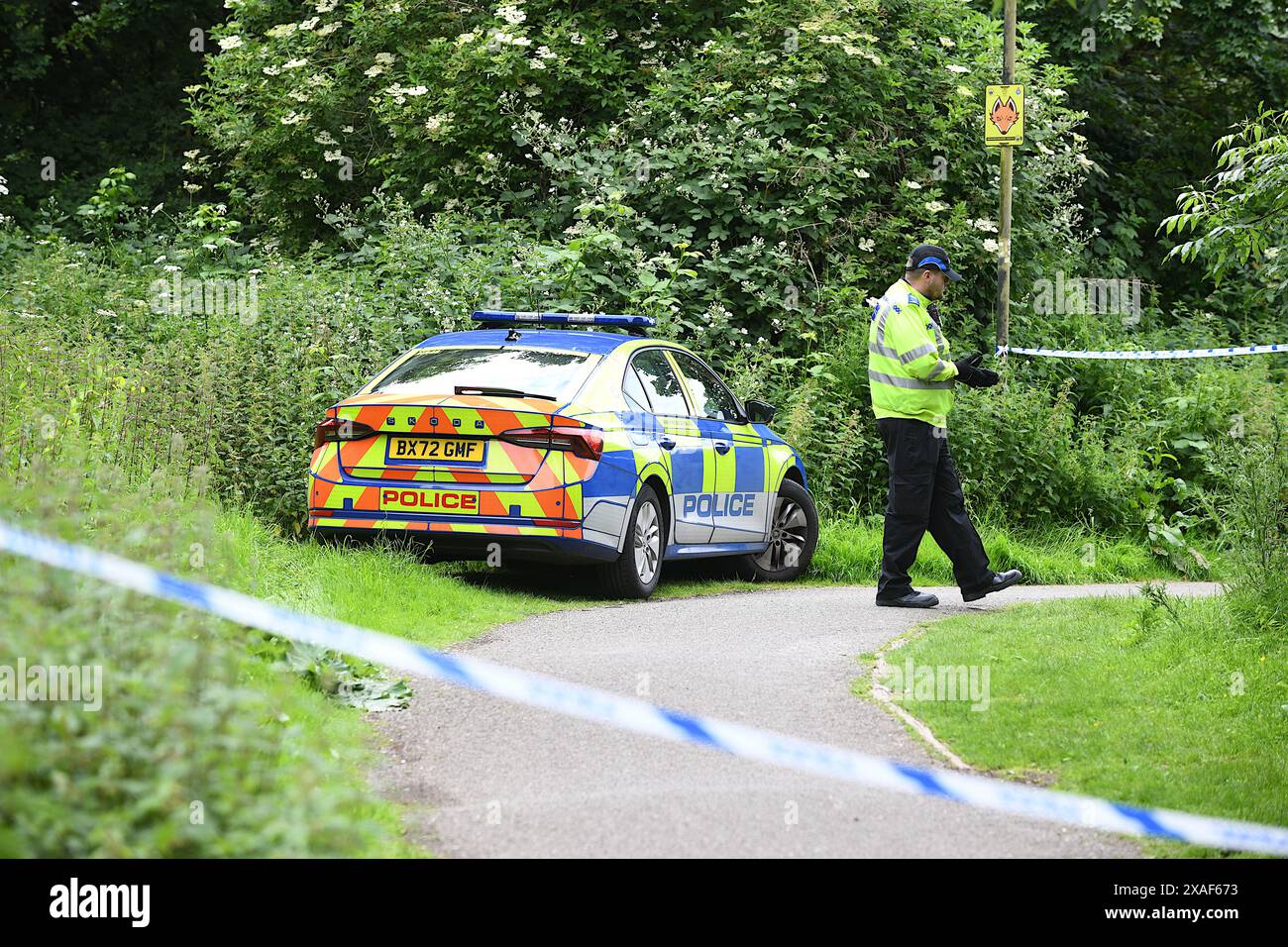 Leicester Leicestershire Uk Police And Forensics Attend Aylestone