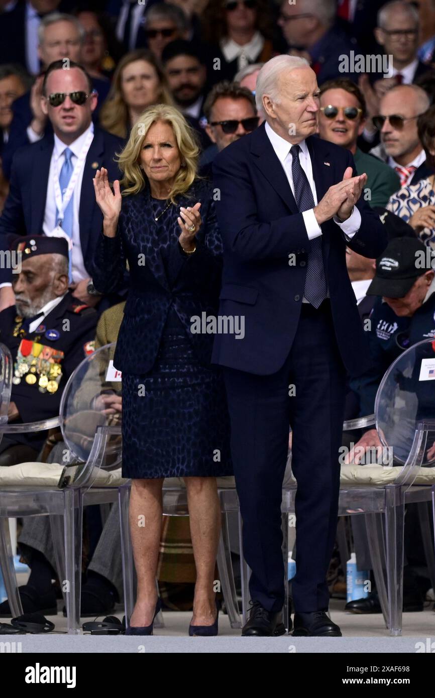 Saint Laurent Sur Mer, France. 06th June, 2024. US President Joe Biden ...