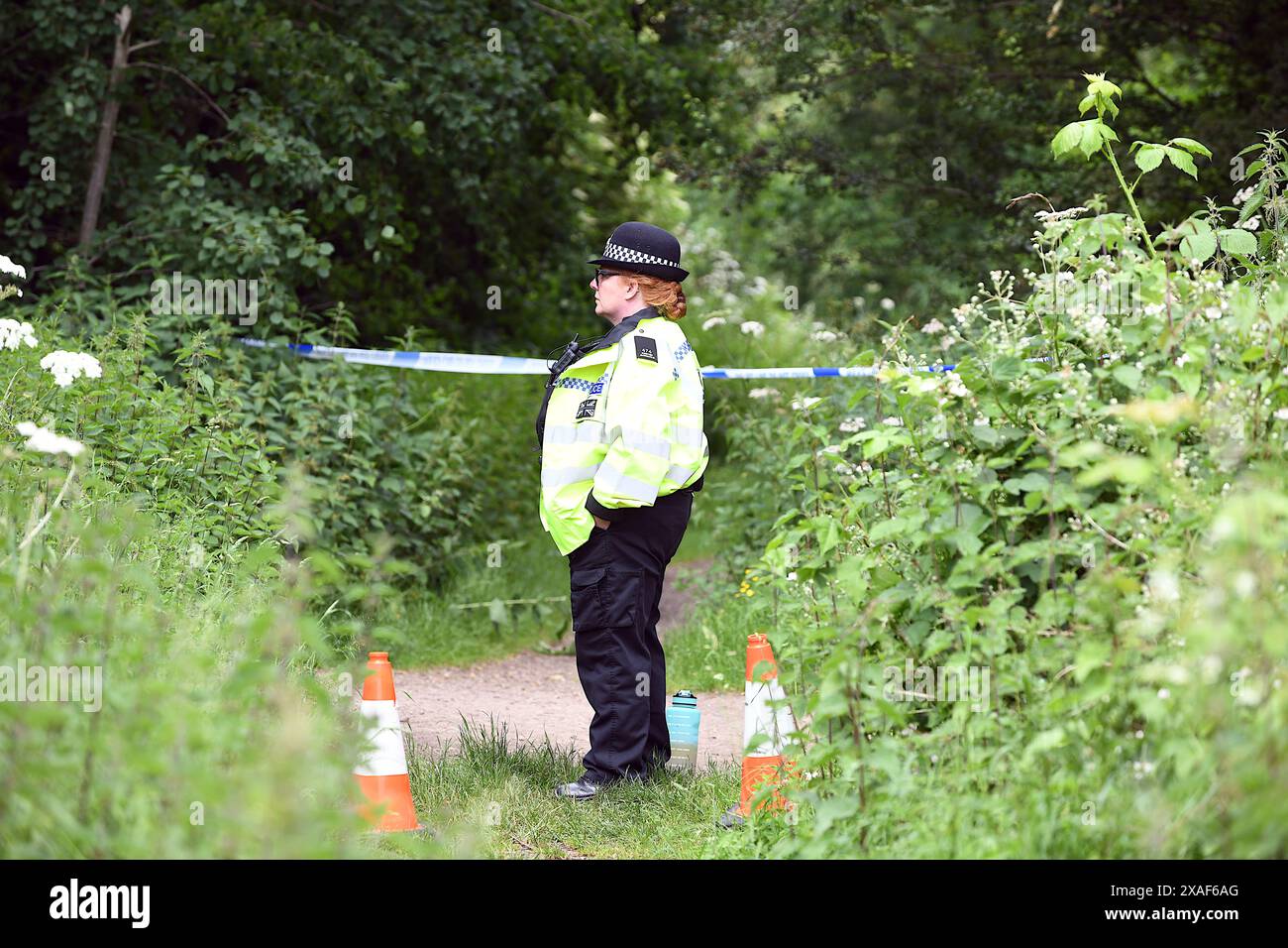 Leicester Leicestershire Uk Police And Forensics Attend Aylestone