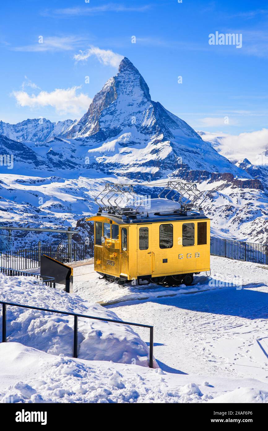 Gold-plated first generation cogwheel train locomotive at the Golden ...