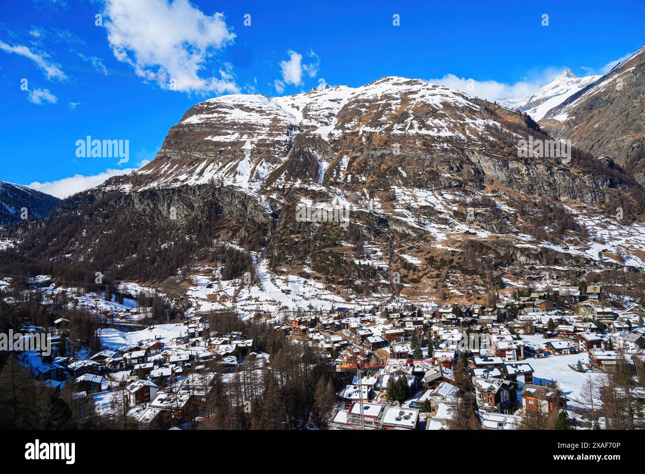 Aerial view zermatt ski resort hi-res stock photography and images - Alamy