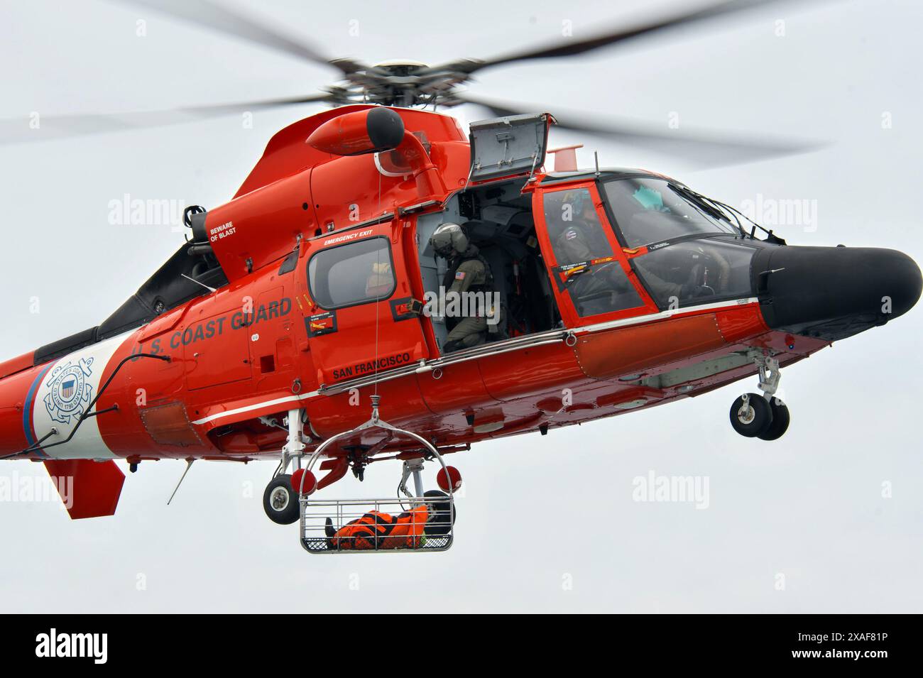 Maizuru, Japan. 06th June, 2024. U.S. Coast Guard's helicopter MH-65 ...